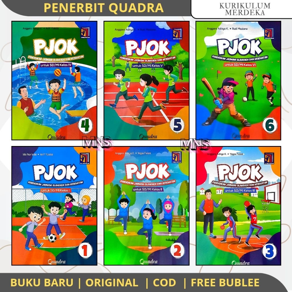 Jual PJOK Edisi Revisi SD/ MI Kelas 1 2 3 4 5 6 Kurikulum Merdeka Penerbit Quadra | Shopee Indonesia