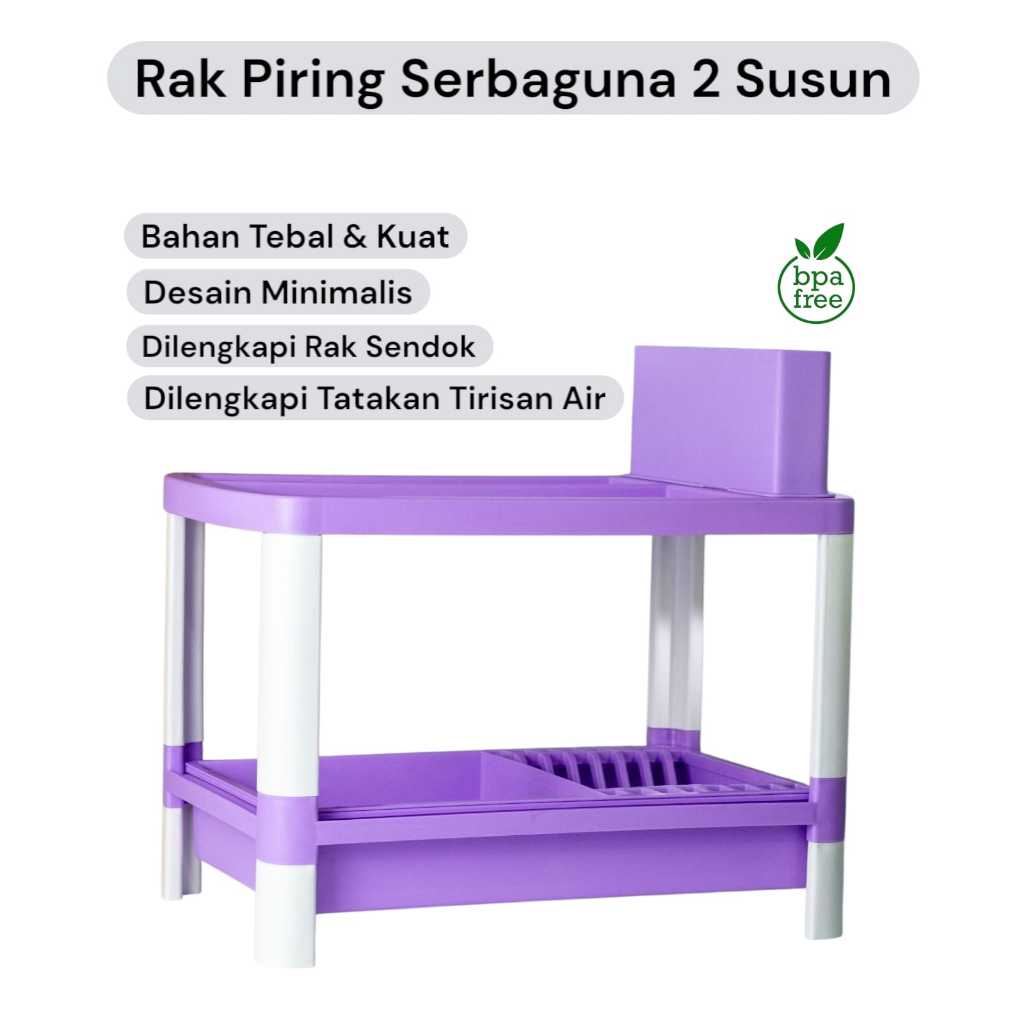 Jual Rak Pengering Piring/Rak Mangkuk Piring dengan Baki/Rak Peniris ...