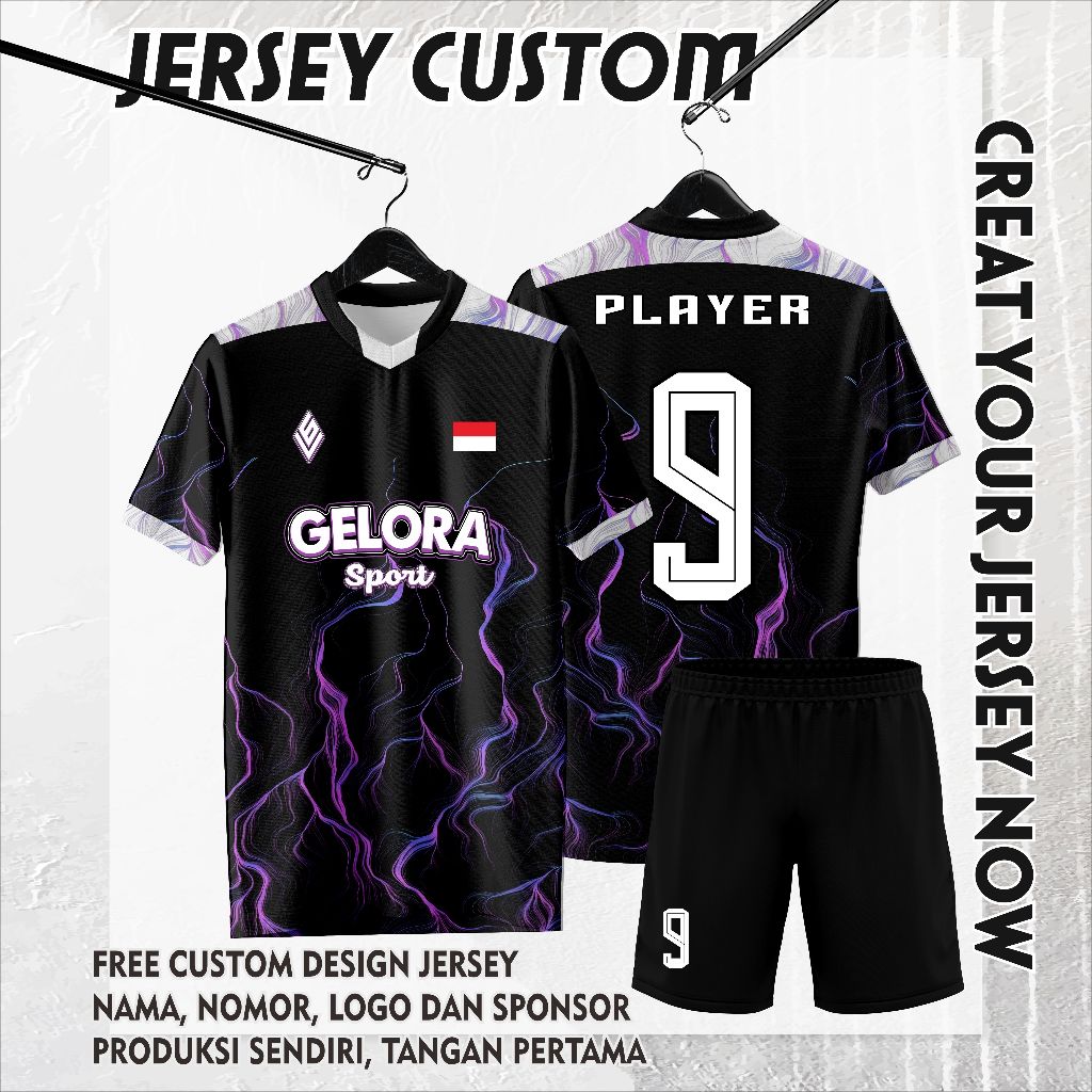 Jual Jersey Futsal Full Printing Bebas Custom Design (BISA SATUAN ...