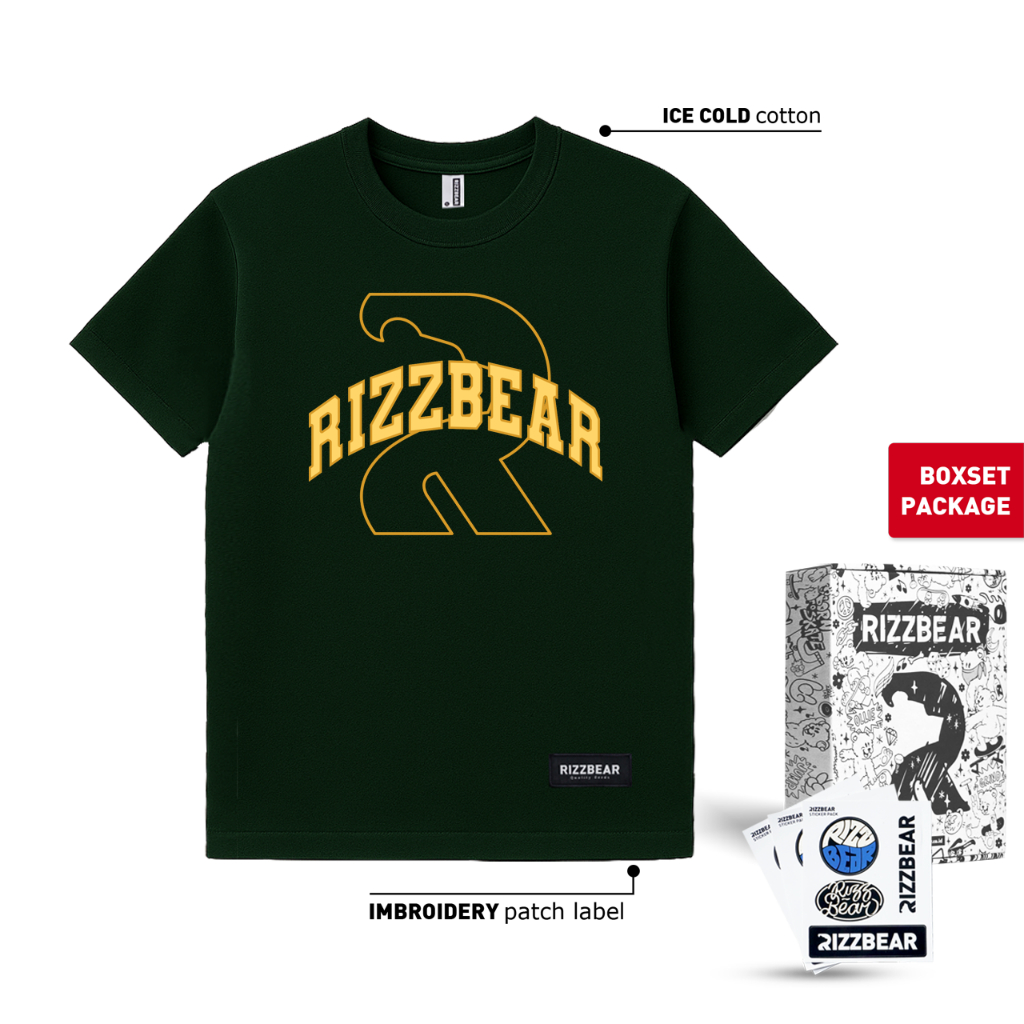 Jual RIZZBEAR Kaos Lengan Pendek Premium Brand Distro Original Biglogo ...