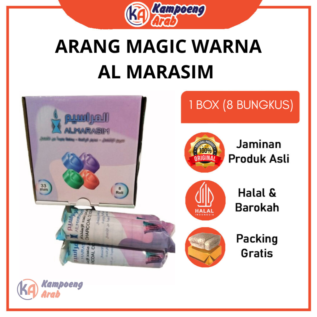 Jual Arang Magic Warna 1 BOX Kualitas Premium Sekali Sulut Nyala Untuk ...