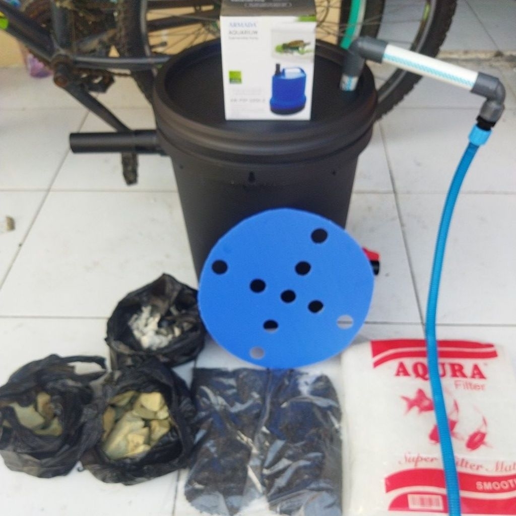 Jual warna hitam, ember bio filter kolam ikan koi nila lele lobster ...