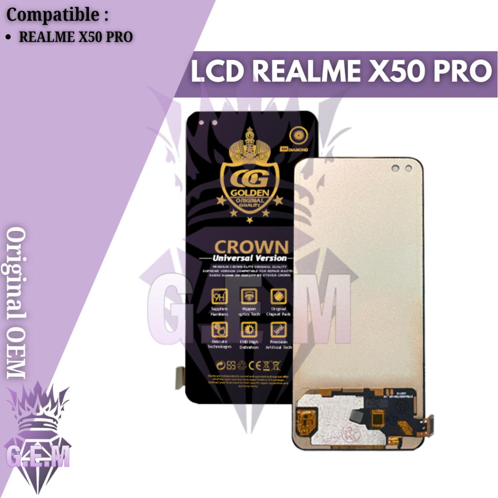Jual LCD OPPO REALME X50 PRO (5G) TOUCHSCREEN FULLSET COMPLETE ORIGINAL | Shopee Indonesia