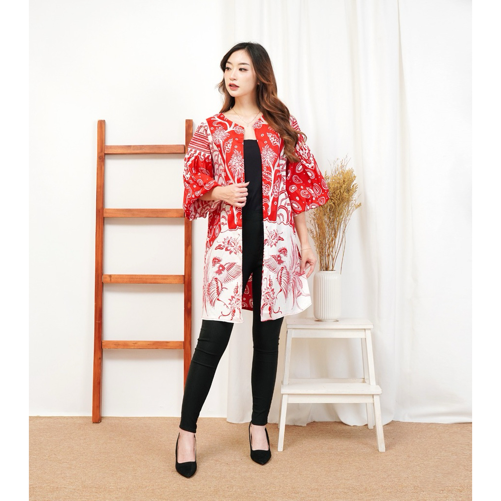 Jual Outer batik ot825 red | Shopee Indonesia