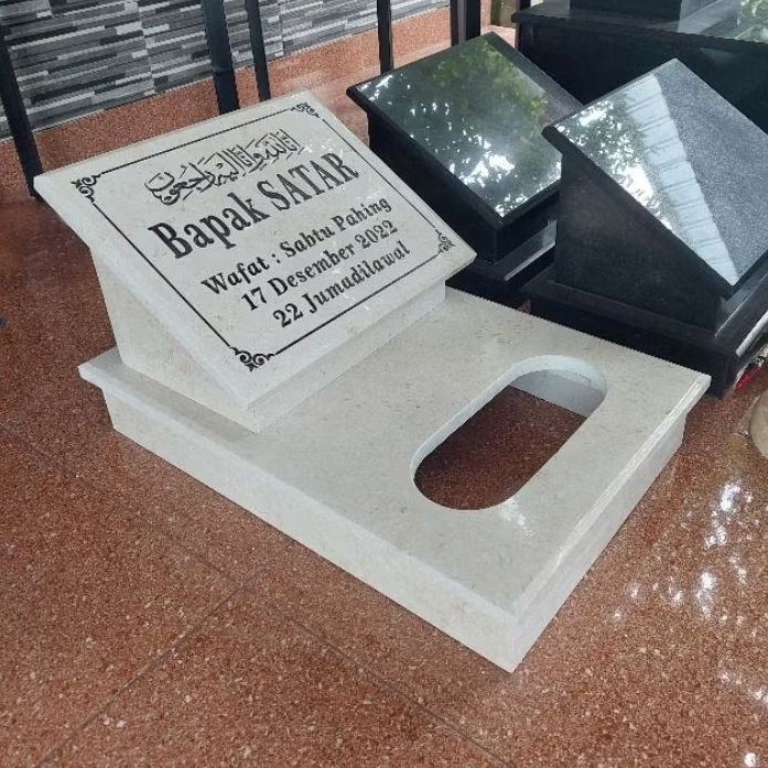 Jual Maesan box pondasi dan tempat bunga batu marmer putih kilap glossy ...