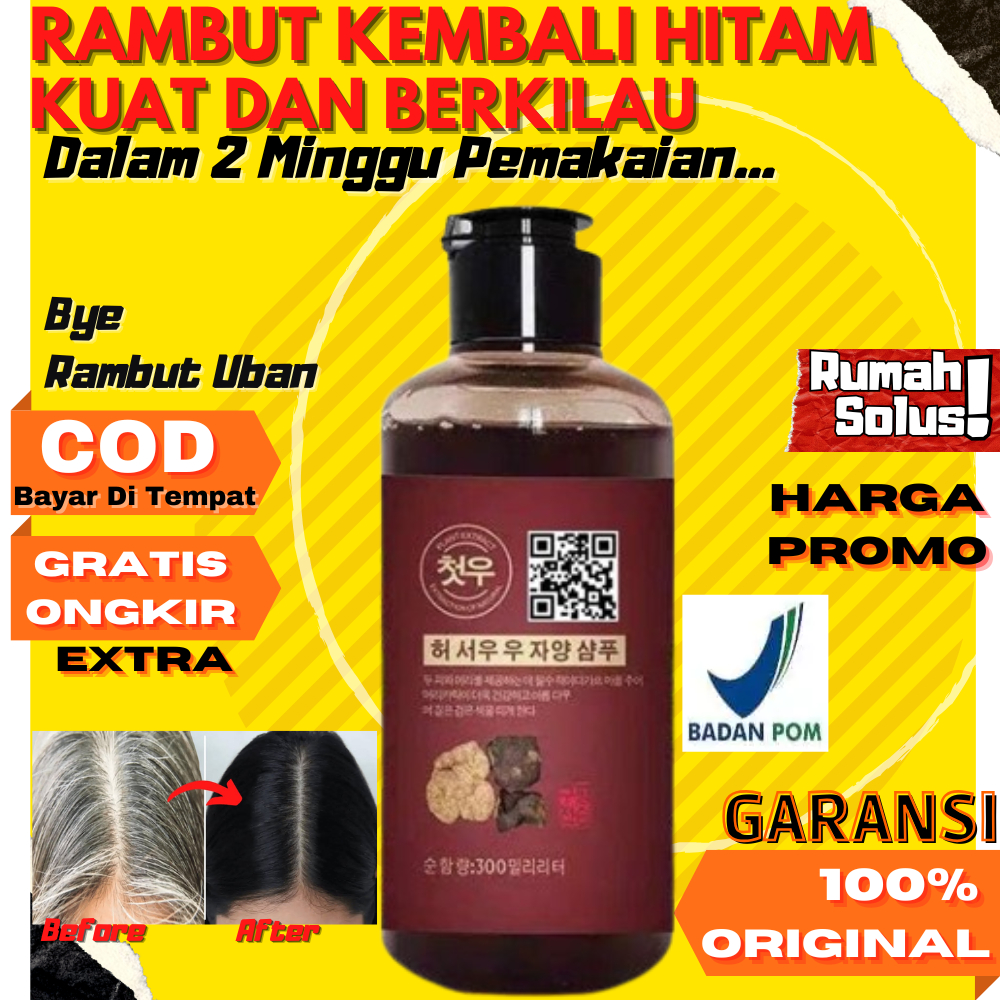 Jual Sampo Shampoo Shampo Penghitam Rambut Uban Menghitamkan Rambut ...