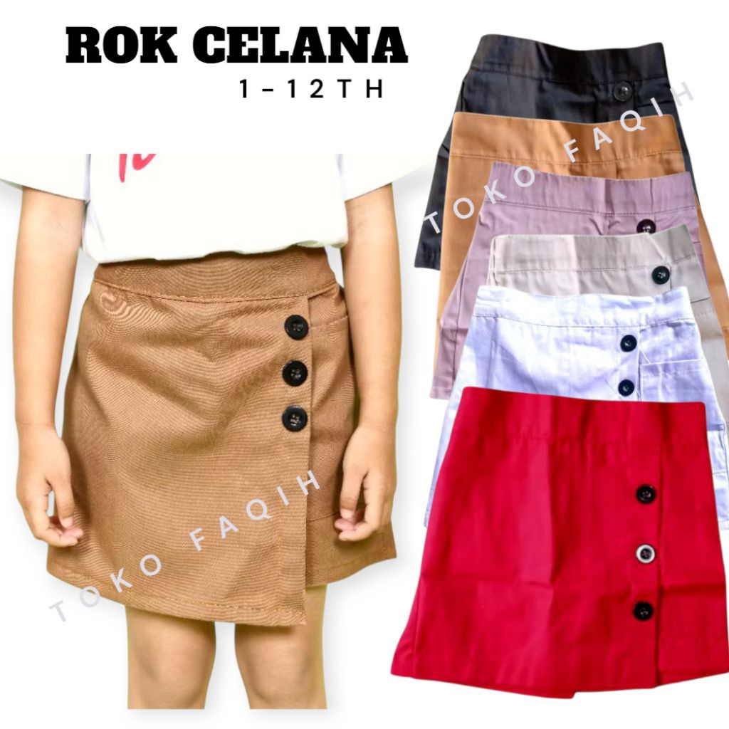 Jual ROCELA ANAK - ROK CELANA -ROK MINI ANAK KOREAN STYLE 1-13 TAHUN ...