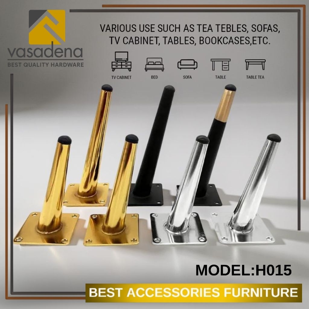 Jual H015 Kaki Sofa Besi Body Tebal 1.8mm / Premium Quality / Kaki ...