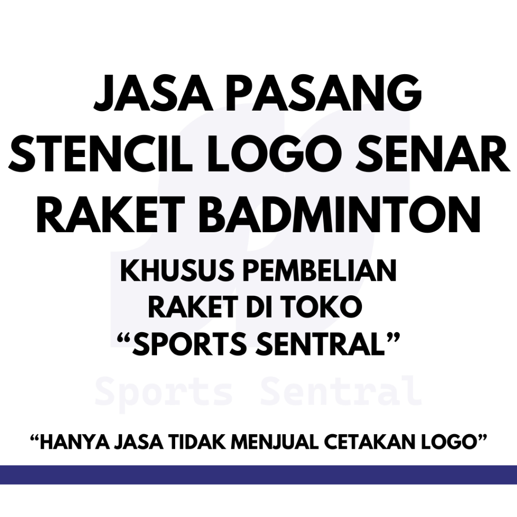 Jual Jasa Stencil Logo Raket Badminton Jasa Pasang Logo hanya untuk ...