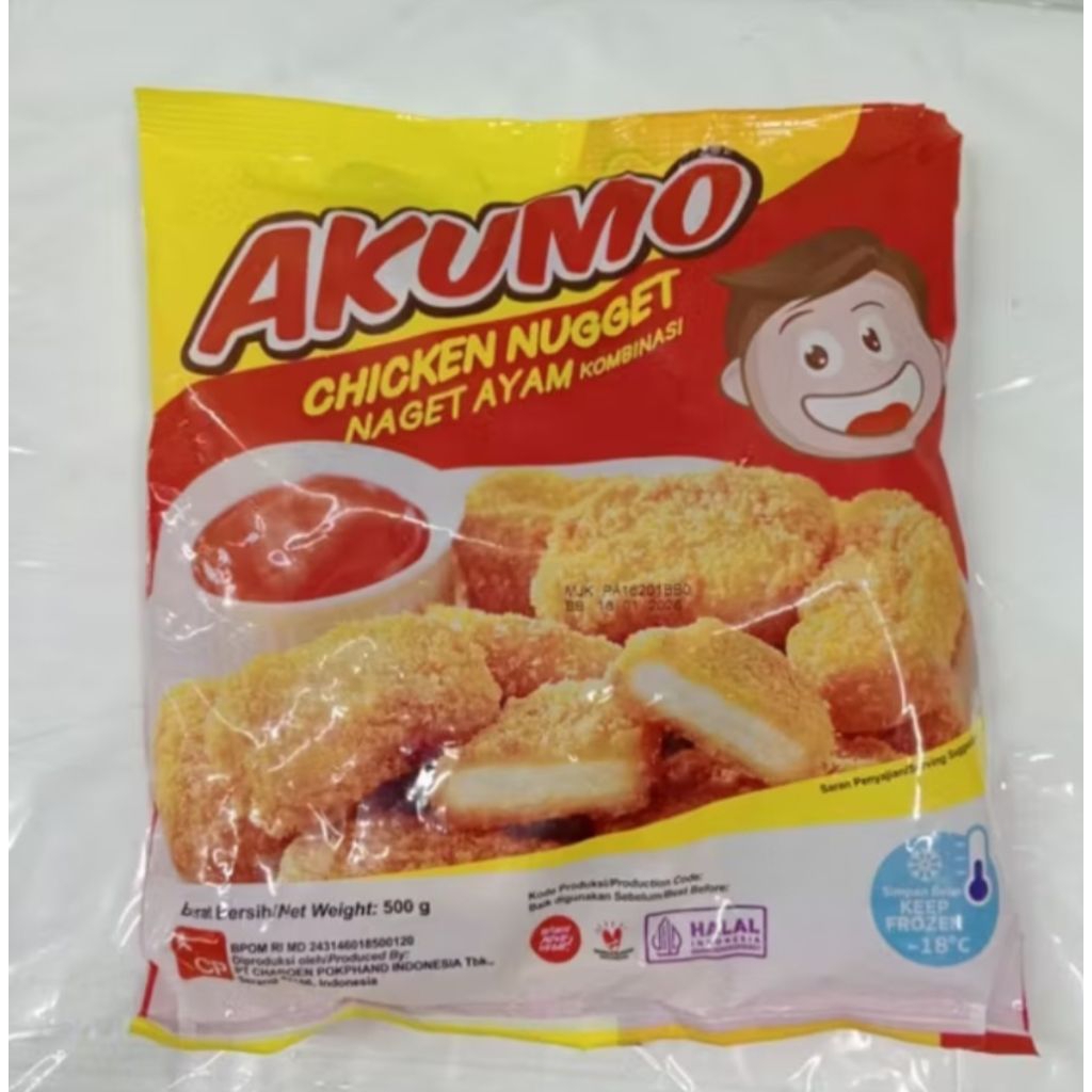 Jual Akumo Naget Ayam 500gr (satu pabrik fiesta) nugget nagget frozen ...