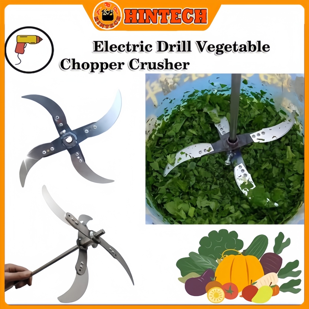 Jual Pisau cacah rumput pakan ternak Bor Listrik Modifikasi Penghancur ...