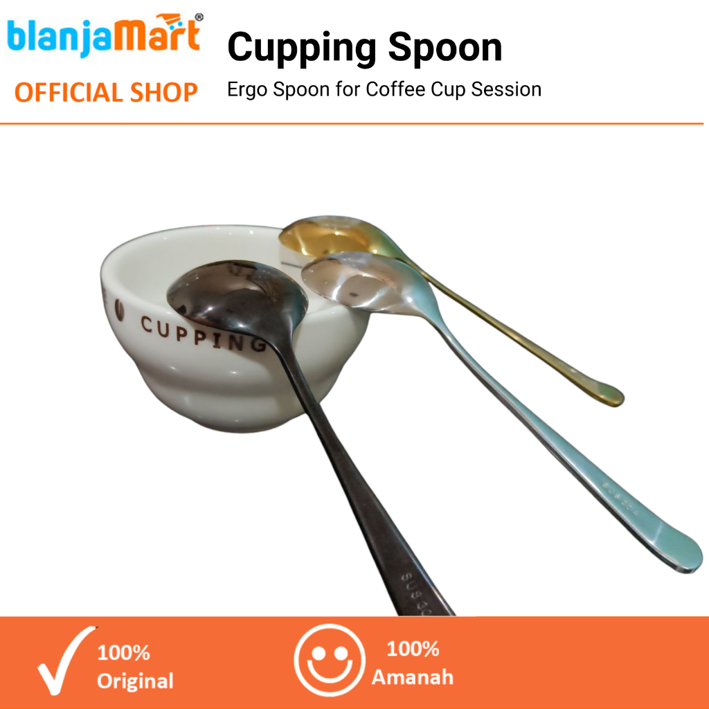 Jual Cupping Spoon Coffee Tasting Stainless Steel SS 304 | Shopee Indonesia