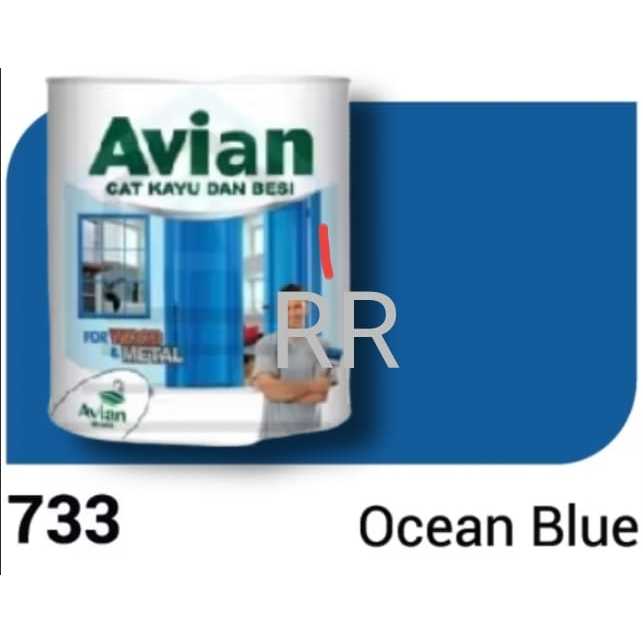 Jual Cat avian warna Biru (ocean Blue 733) Cat Kayu dan Besi Cat Minyak ...