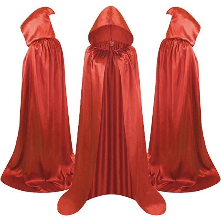 Jual JUBAH POLOS MERAH| jubah haloween dewasa 125cm | Shopee Indonesia
