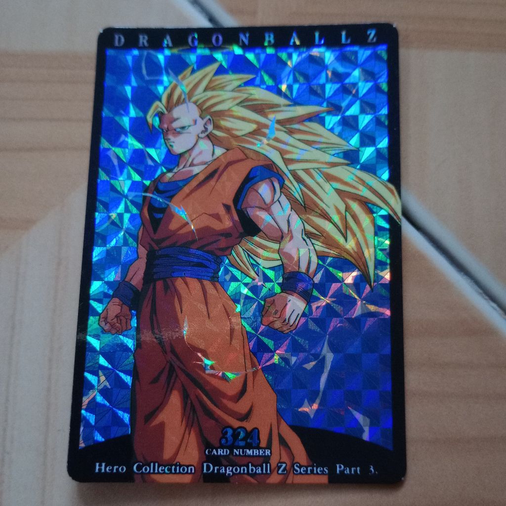 Jual kartu dragon ball hero collection prism Goku ss3 vintage 1994 Bandai original japan ...