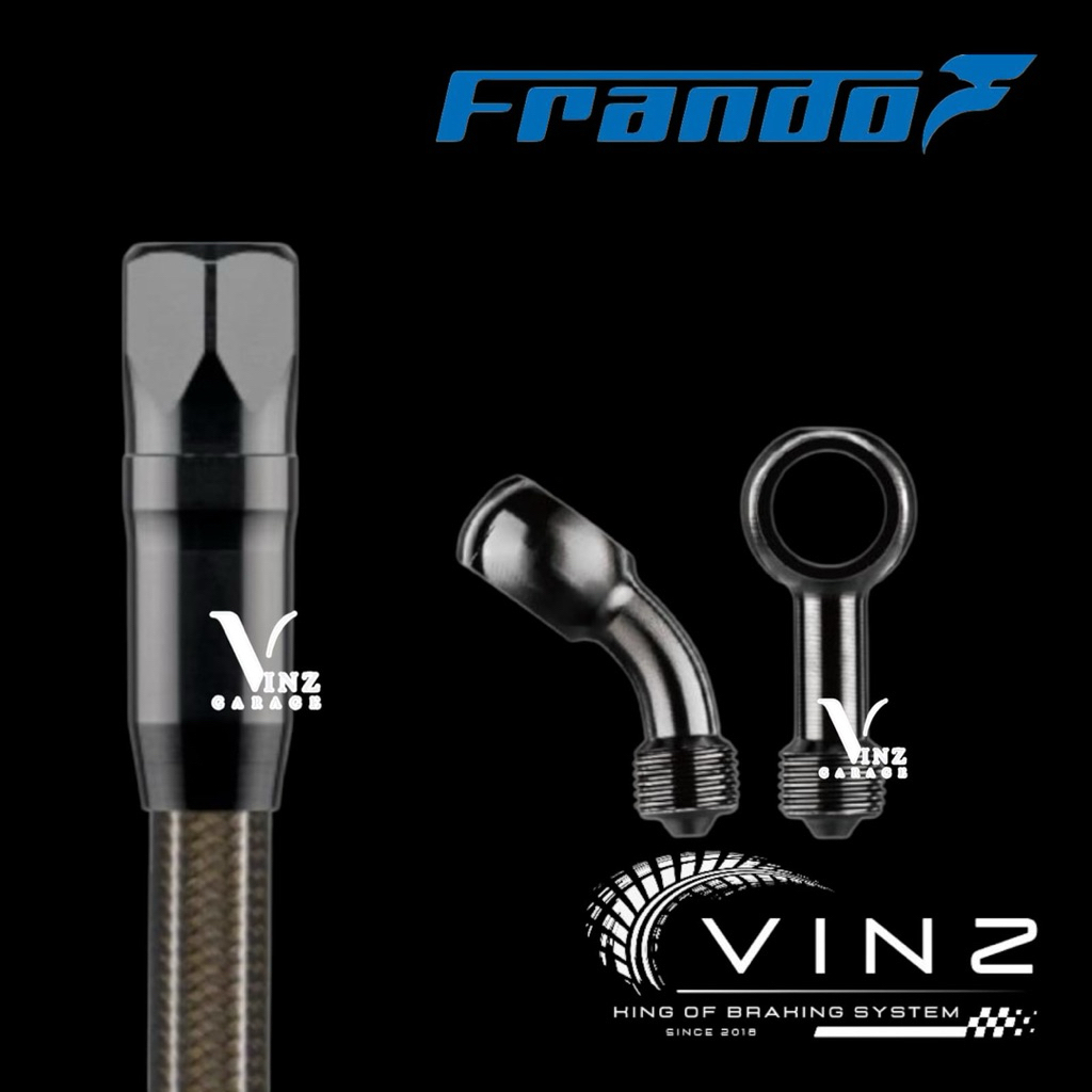 Jual Selang Rem Frando Costum Ukuran / Selang Rem Frando Black Carbon ...