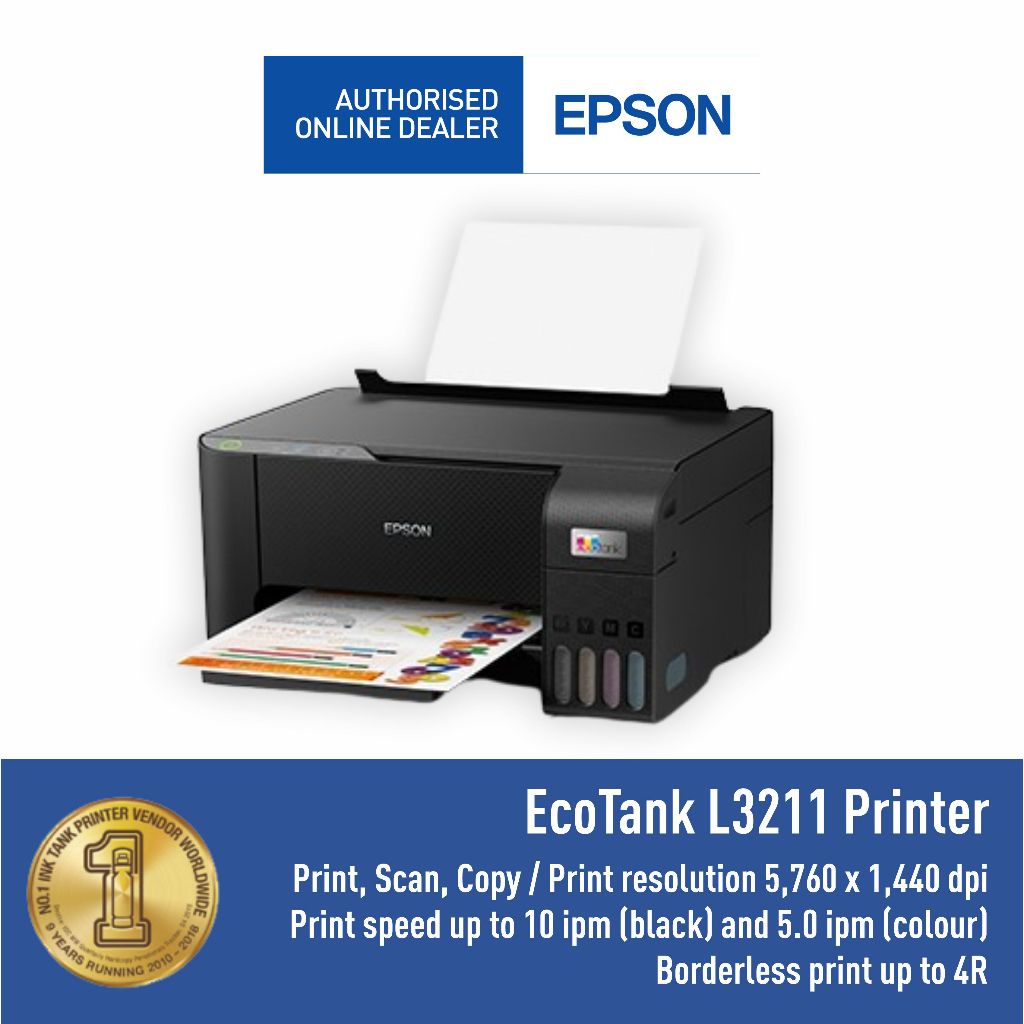 Jual Printer Epson L3211 TKDN pengganti L3210 EcoTank L3211 Print Scan ...