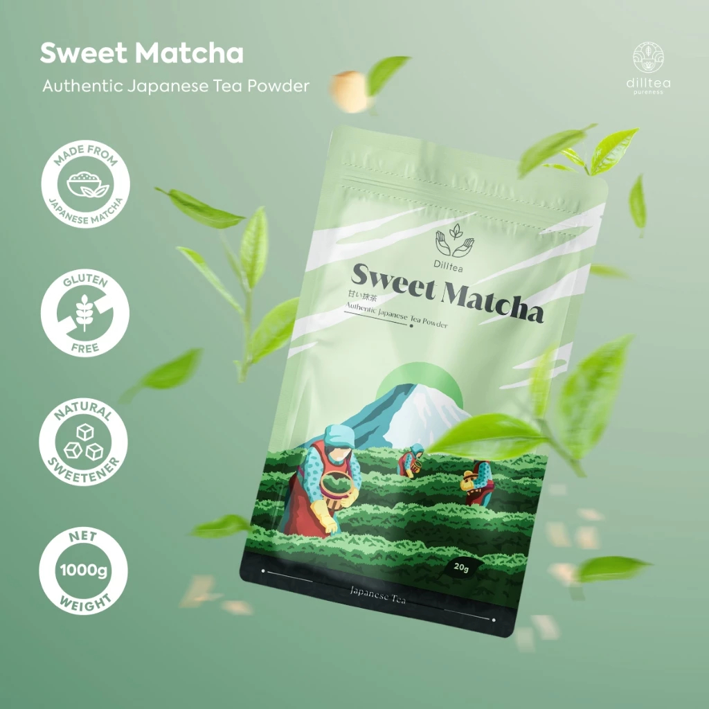 Jual DILLTEA Sweet Matcha Powder sachet 20 gram. | Shopee Indonesia