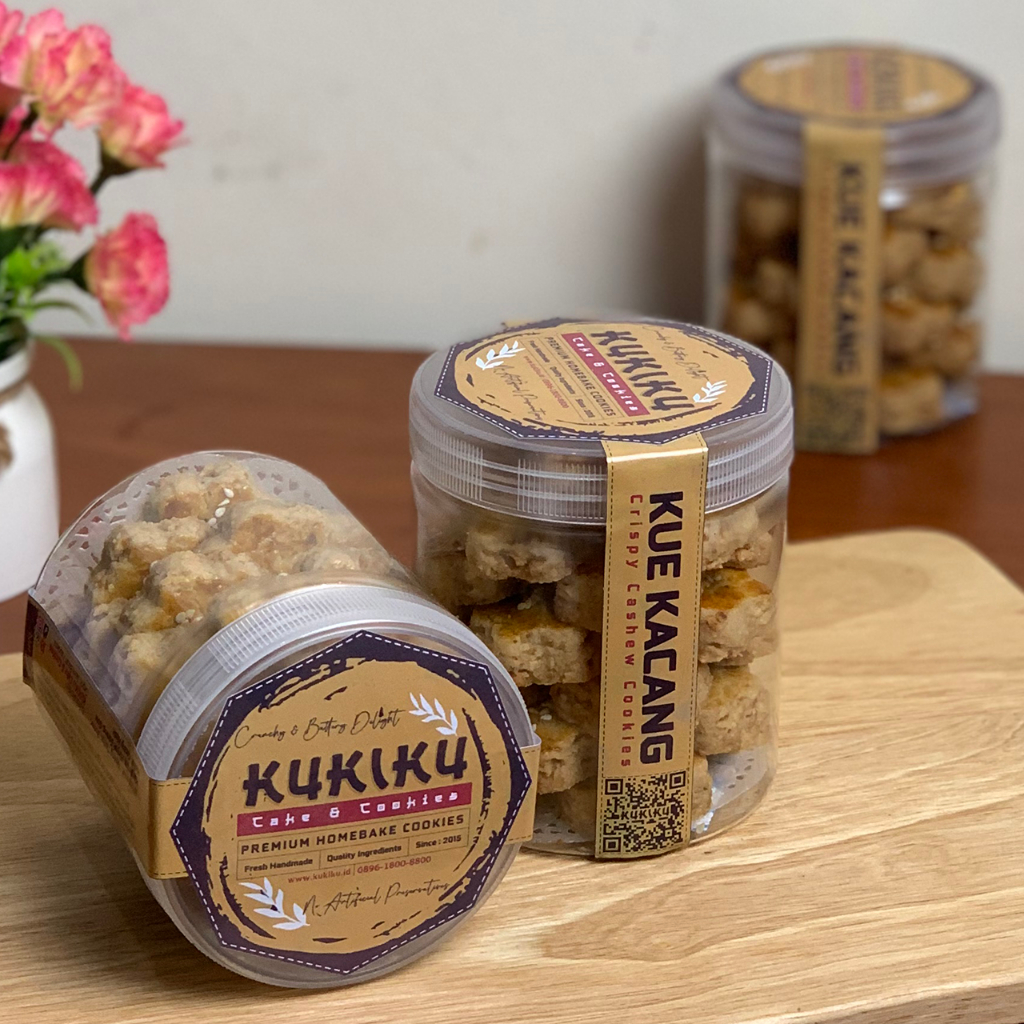 Jual Kue Kering Kue Kacang Mede Cookies Kukiku Premium Butter Toples ...