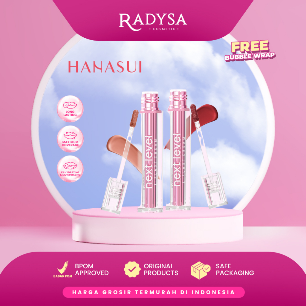 Jual 𝐑𝐀𝐃𝐘𝐒𝐀 - Hanasui Next Level Liplast Cream - Lip Cream Tahan Lama ...