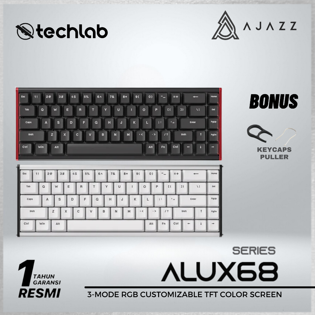 Jual Ajazz ALUX68 / ALUX-68 HE / ALUX 68 Series Full Aluminium CNC Wired Mechanical Keyboard ...