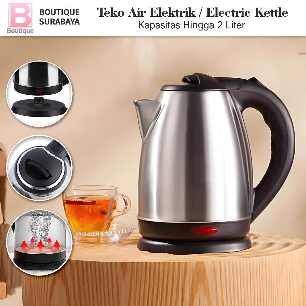 Jual Boutique - Pemanas Air Teko Listrik 2 Liter / Teko Listrik Tahan ...