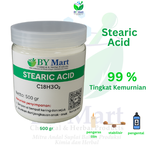 Jual BY KIMIA & HERBAL - Asam Stearat / Stearic Acid / Bahan Lilin ...