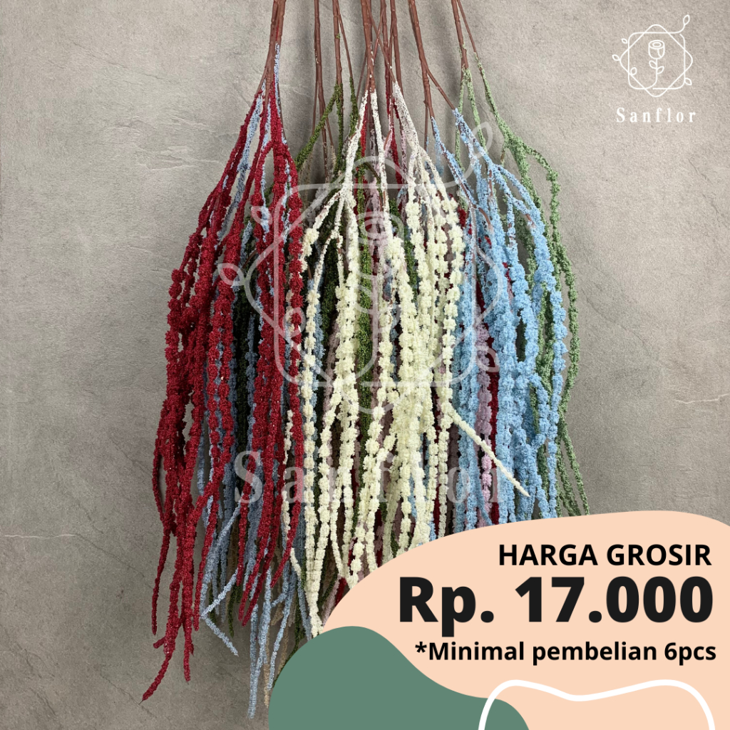 Jual AMARANTHUS TANGKAI PANJANG/ BUNGA ARTIFICIAL/ TANAMAN HIAS PLASTIK ...