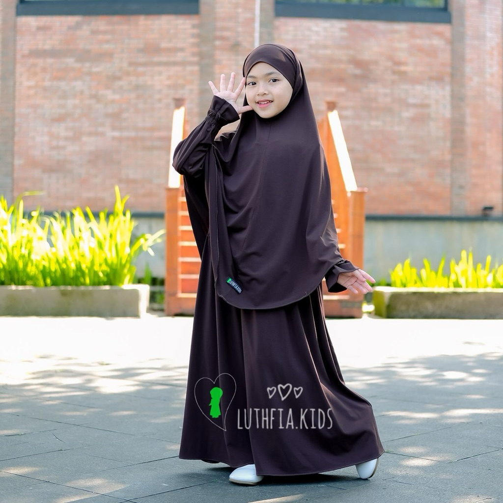 Jual Luthfia kids-Gamis Set Khiban Anak Perempuan Jersey Premium/ZAKIYA ...