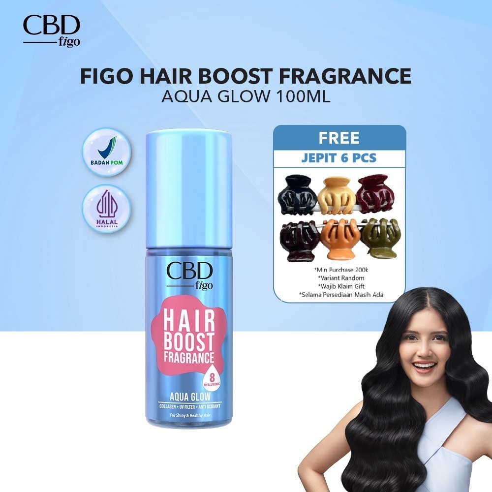 Jual CBD Figo Hair Boost Fragrance - Aqua Glow 100ml | Shopee Indonesia