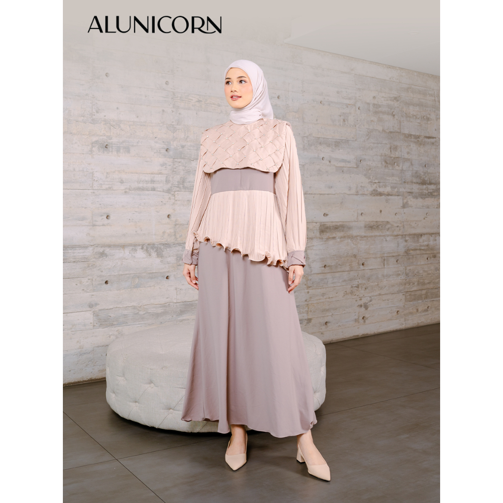 Jual Alunicorn - Enzy Abaya Set Mom's - Abaya Set Koleksi Lebaran | Shopee Indonesia