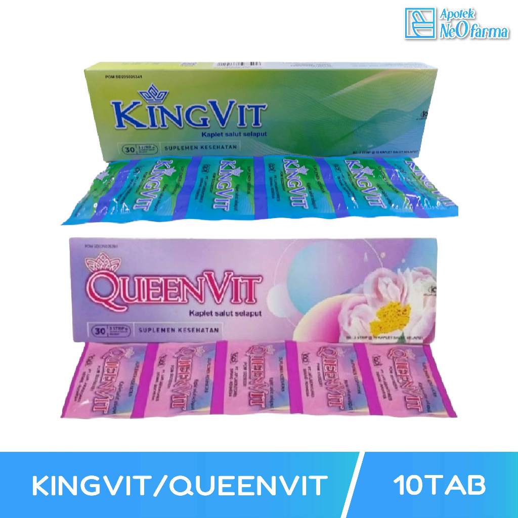 Jual KINGVIT DAN QUEENVIT SUPLEMEN MULTIVITAMIN KEHAMILAN PROMIL PRIA ...