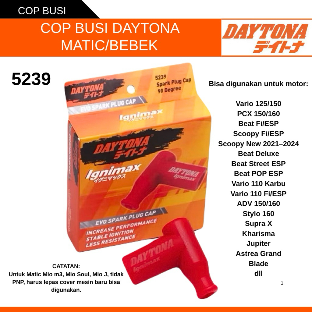 Jual COP BUSI SEMUA MOTOR MATIC BEBEK VARIO/BEAT/SCOOPY/JUPITER/REVO ...