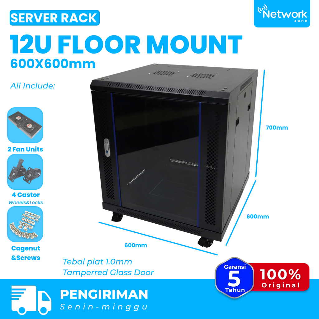 Jual Rack Server 12U Floor Mount Rack 600x600mm | Shopee Indonesia