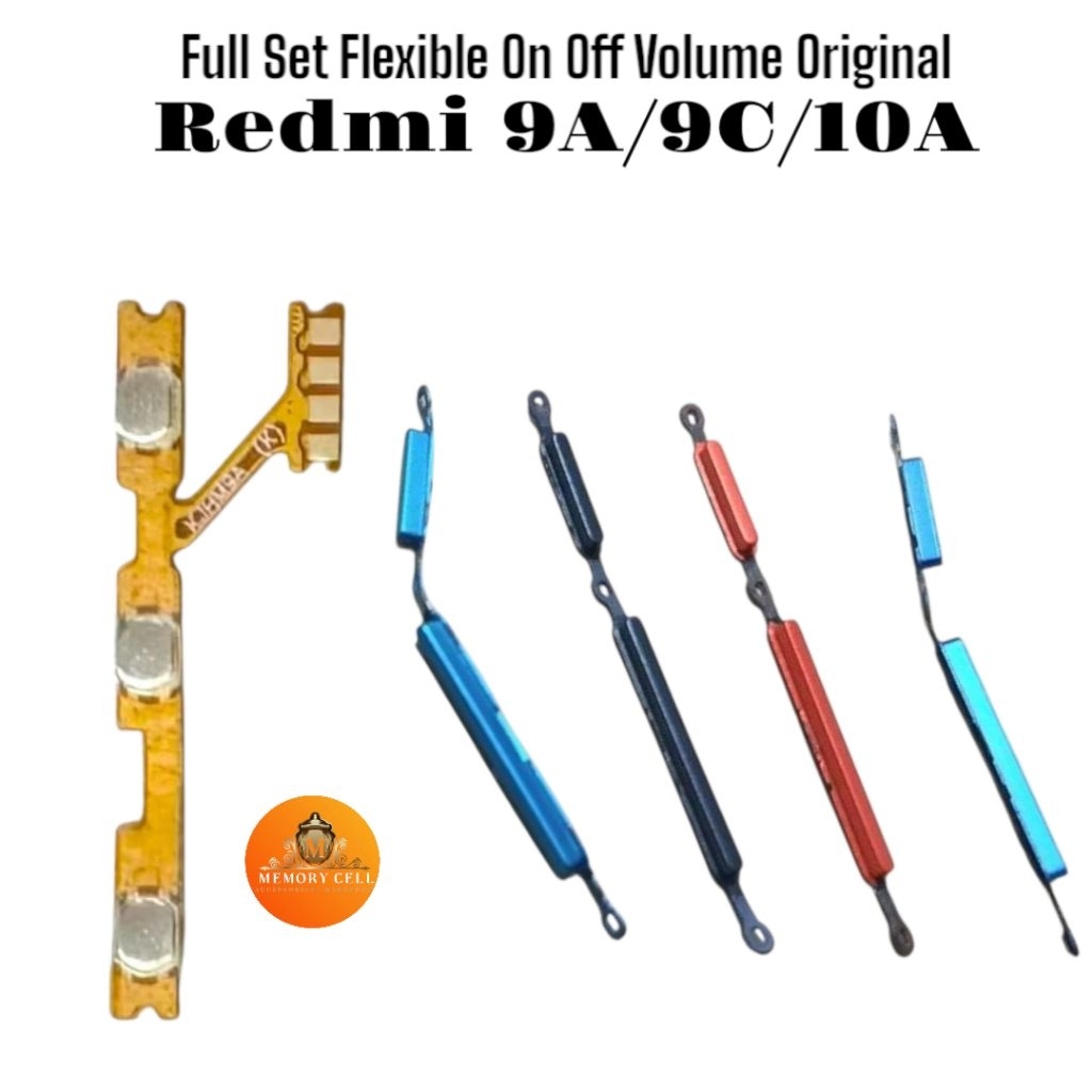 Jual Flexible + Tombol Luar On Off + Volume Redmi 9A 9C 10A Full Set Original | Shopee Indonesia