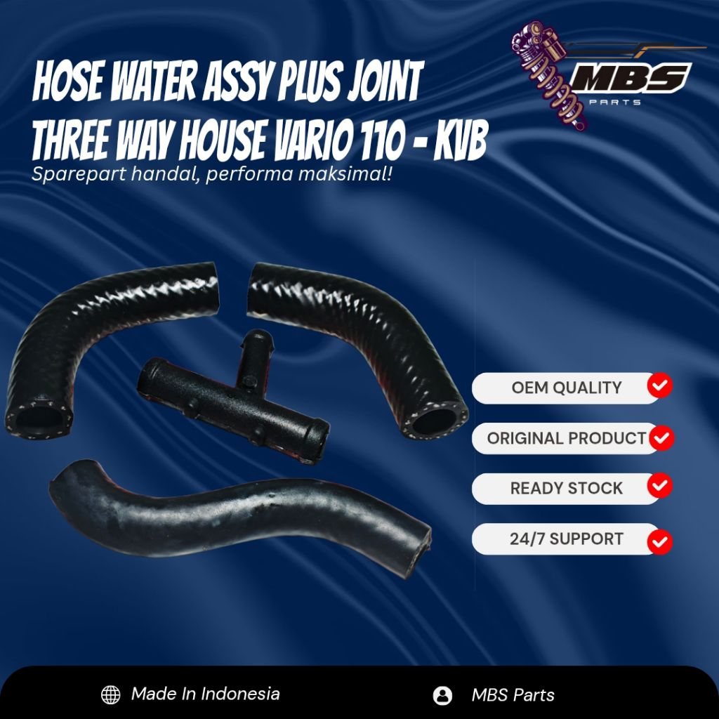 Jual MBS PARTS Selang Radiator Set Termostat Waterpump Plus Pipa Joint Three Way House Honda ...