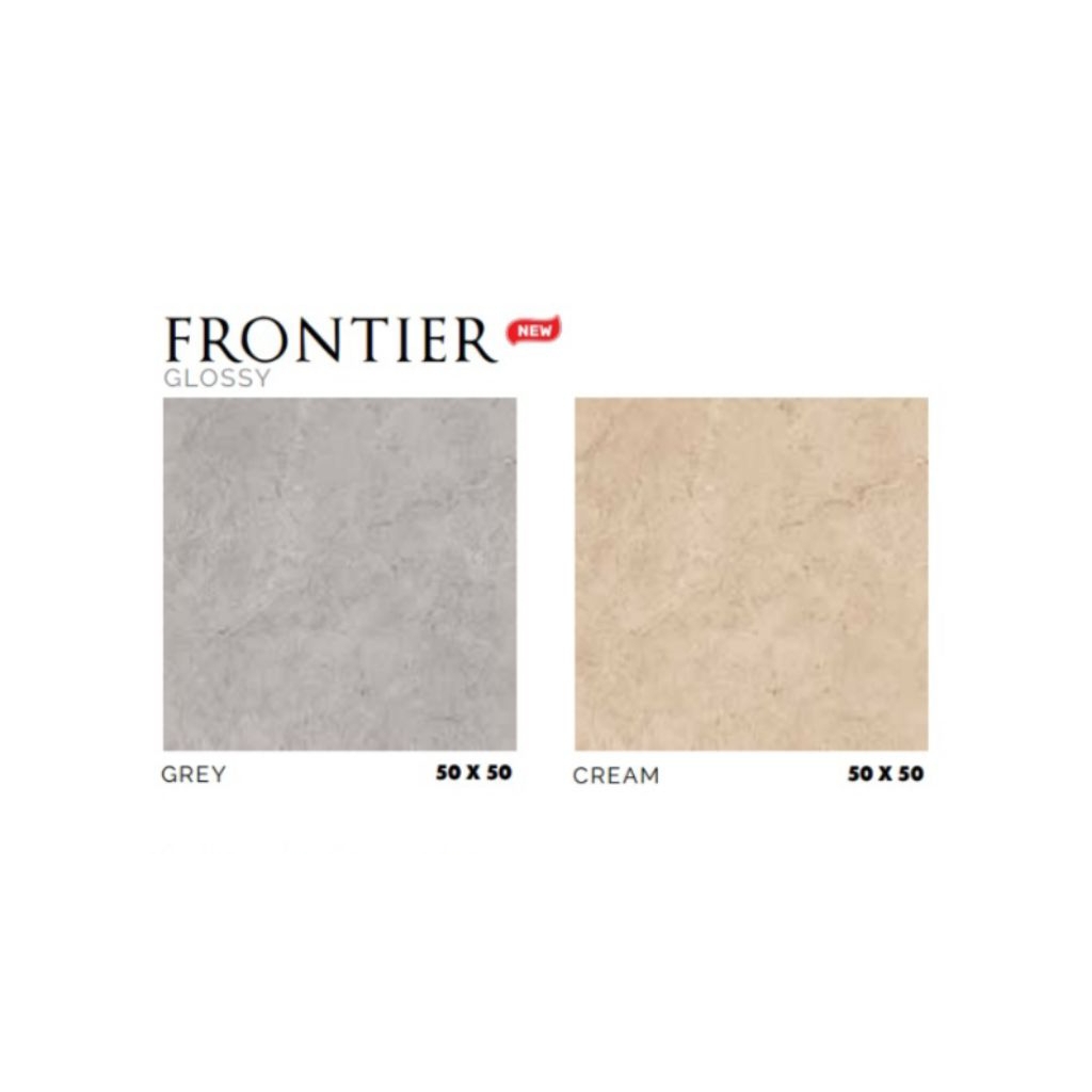 Jual KERAMIK MERK ASIA TILE TIPE FRONTIER GREY CREAM UKURAN 50X50 WARNA ...