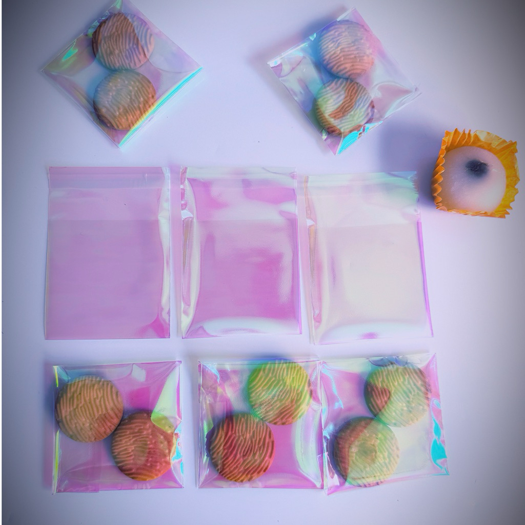 Jual 50Lembar Plastik OPP Hologram Flat Packaging Bungkus Makanan ...