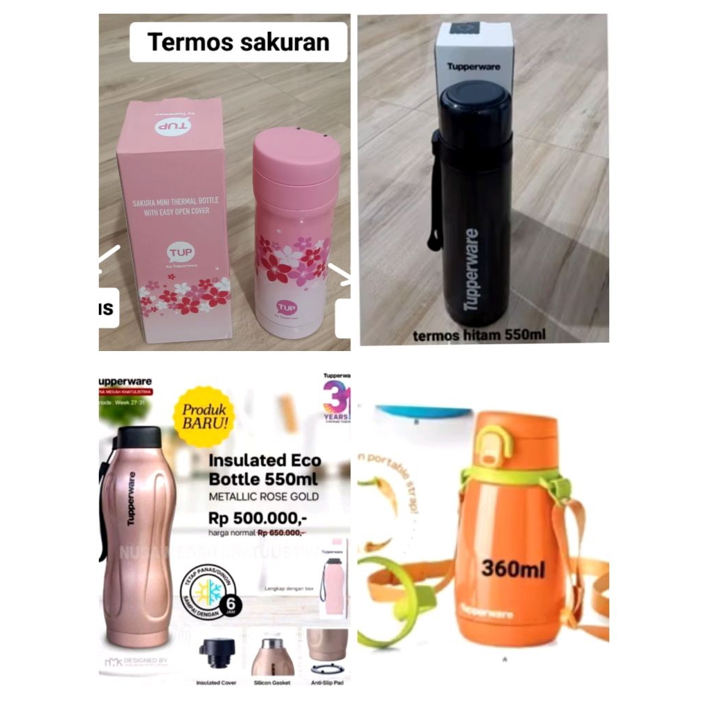 Jual ORIGINAL TUPPERWARE BOTOL TERMOS | Shopee Indonesia