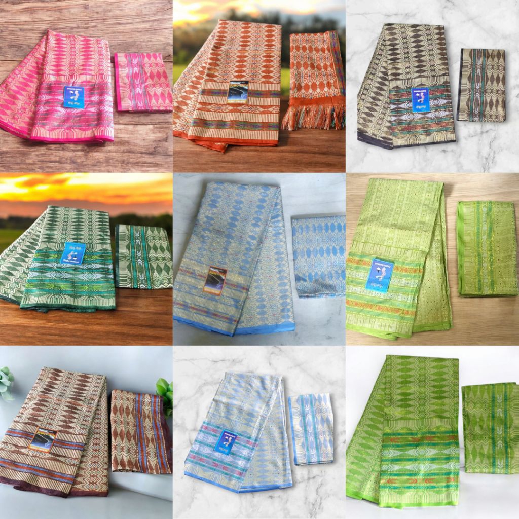Jual kain tenun songket thailand + selendang syal ecer dan grosir khas sulawesi palembang ...