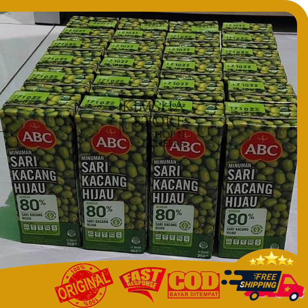 Jual ABC Minuman Sari Kacang Hijau Kotak 250ml Mung Beans Drinks ...