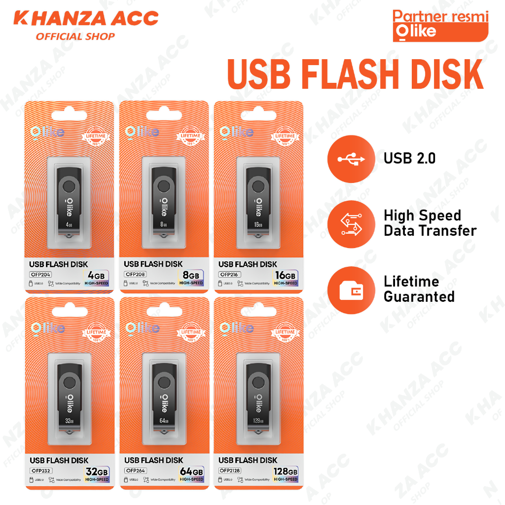 Jual OLIKE Flashdisk 4GB / 8GB / 16GB /32GB / 64GB / 128GB Flashdrive ...