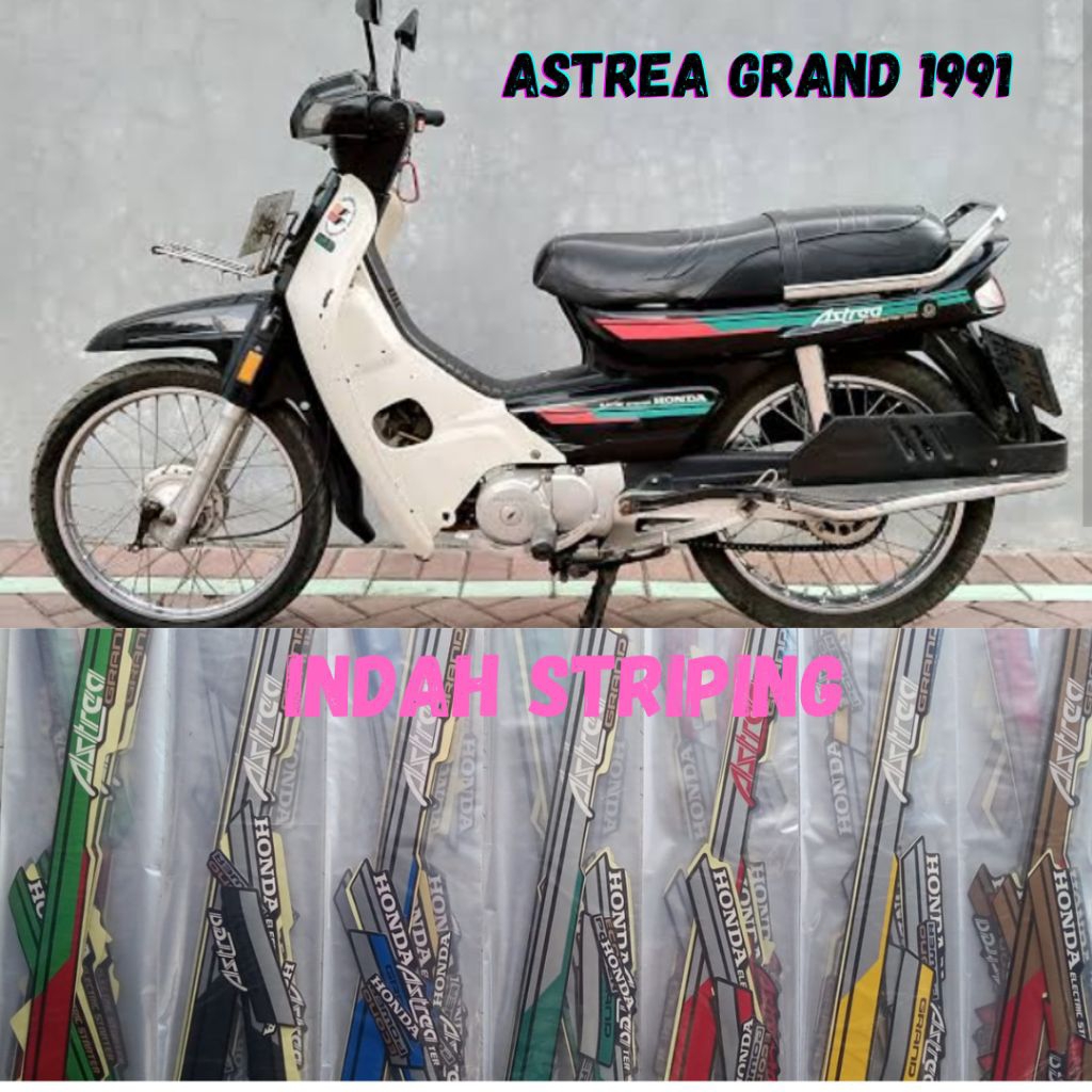 Jual Striping Stiker List Motor Honda Astrea Grand Bulus Tahun 1990 ...