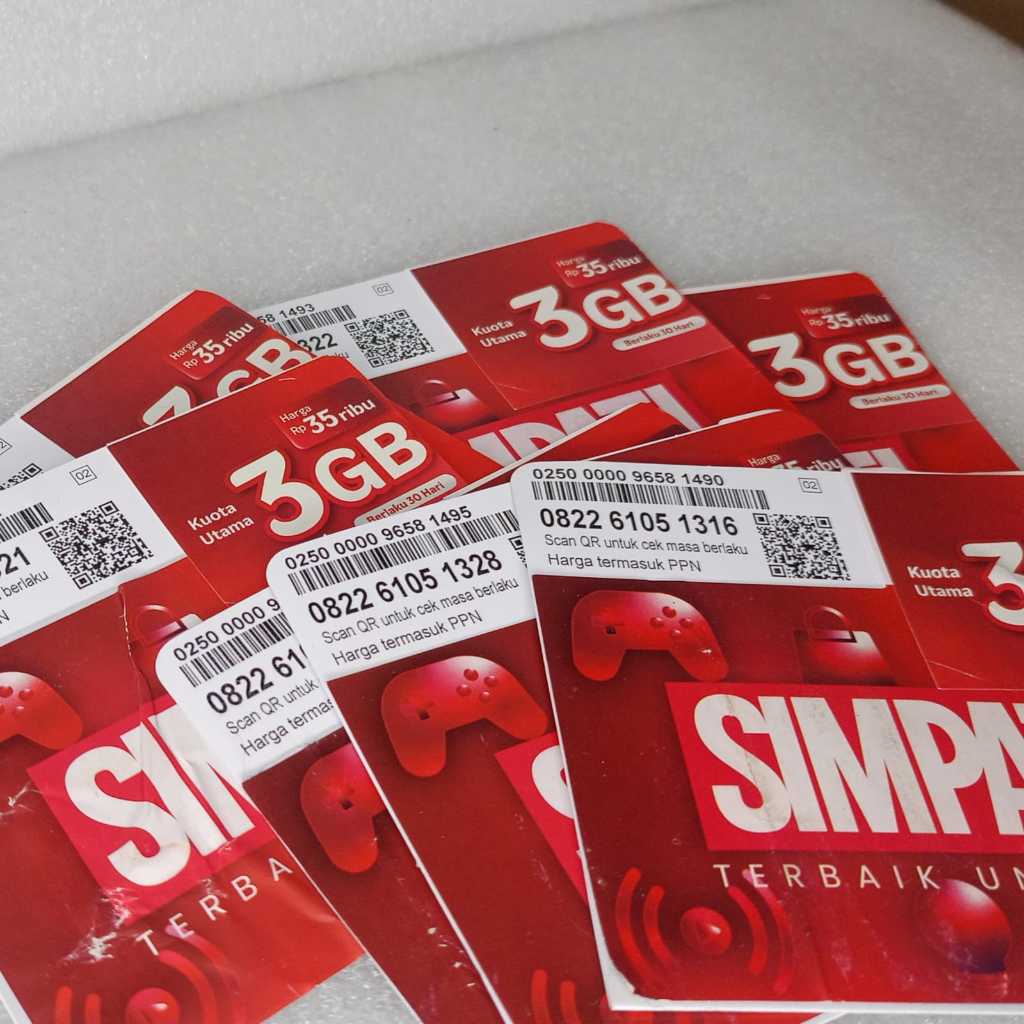 Jual Kartu Perdana Telkomsel Kuota Data Internet 3GB | Simpati Tsel Murah | Shopee Indonesia