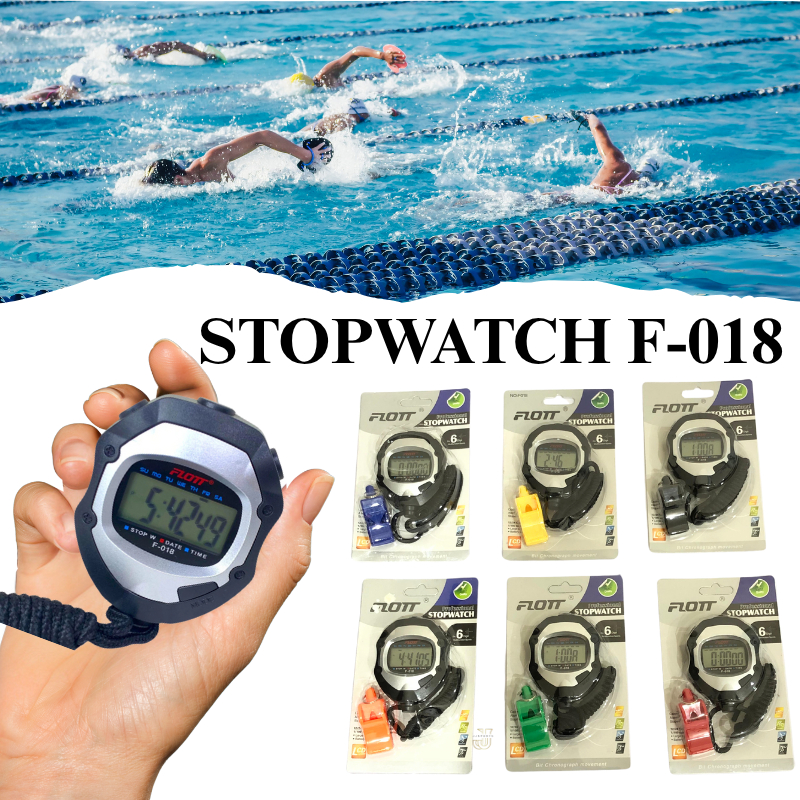 Jual STOPWATCH FLOTT F-018 PROFESSIONAL 6 DIGIT FREE PLUIT | Shopee ...