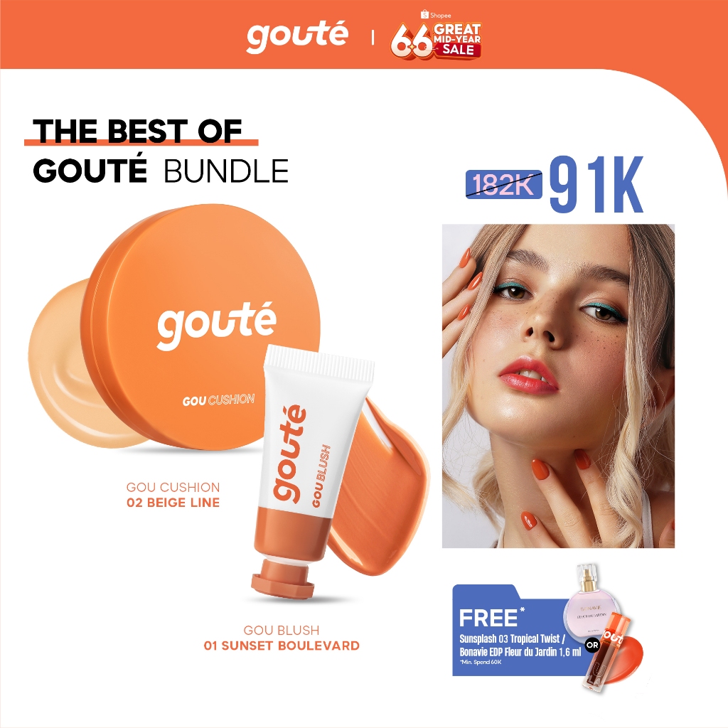 Jual Best of goute bundle Goucushion and Goublush Dewy Finish Cushion ...