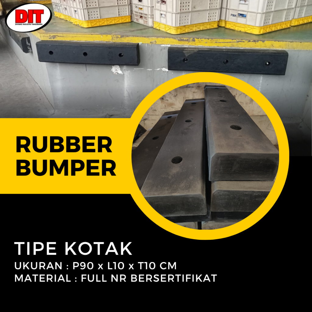Jual Rubber loading dock kotak 10x10x90cm Rubber bumper loading dock ...
