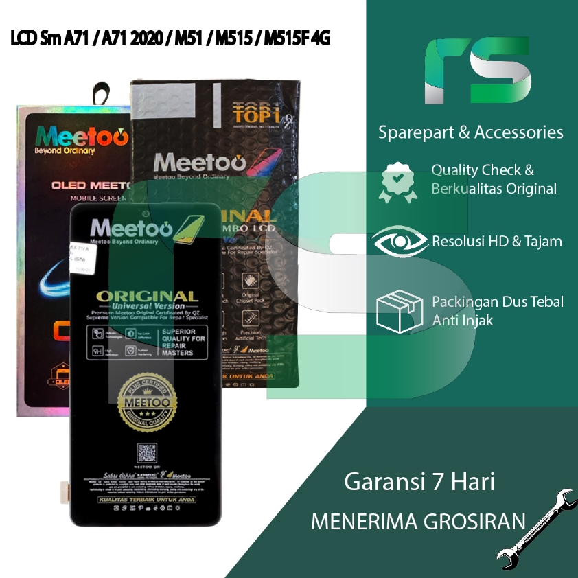 Jual LCD SAM A71 / A715 / A71 2020 / M51 / M515 /M515F 4G TOUCHSCREEN SAM GALAXY ORIGINAL ...