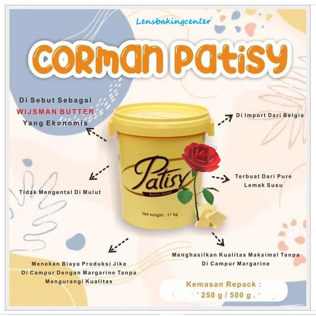 Jual Butter Buter Corman Cornman Cornma Patissy Patisy 1/4 kg 250gram ...