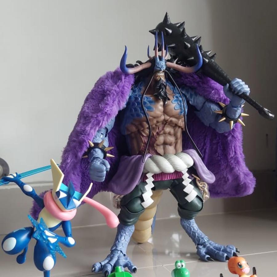 Jual Custom Wired Cape Jubah Mantel SHF Kaido One Piece kitbash action ...